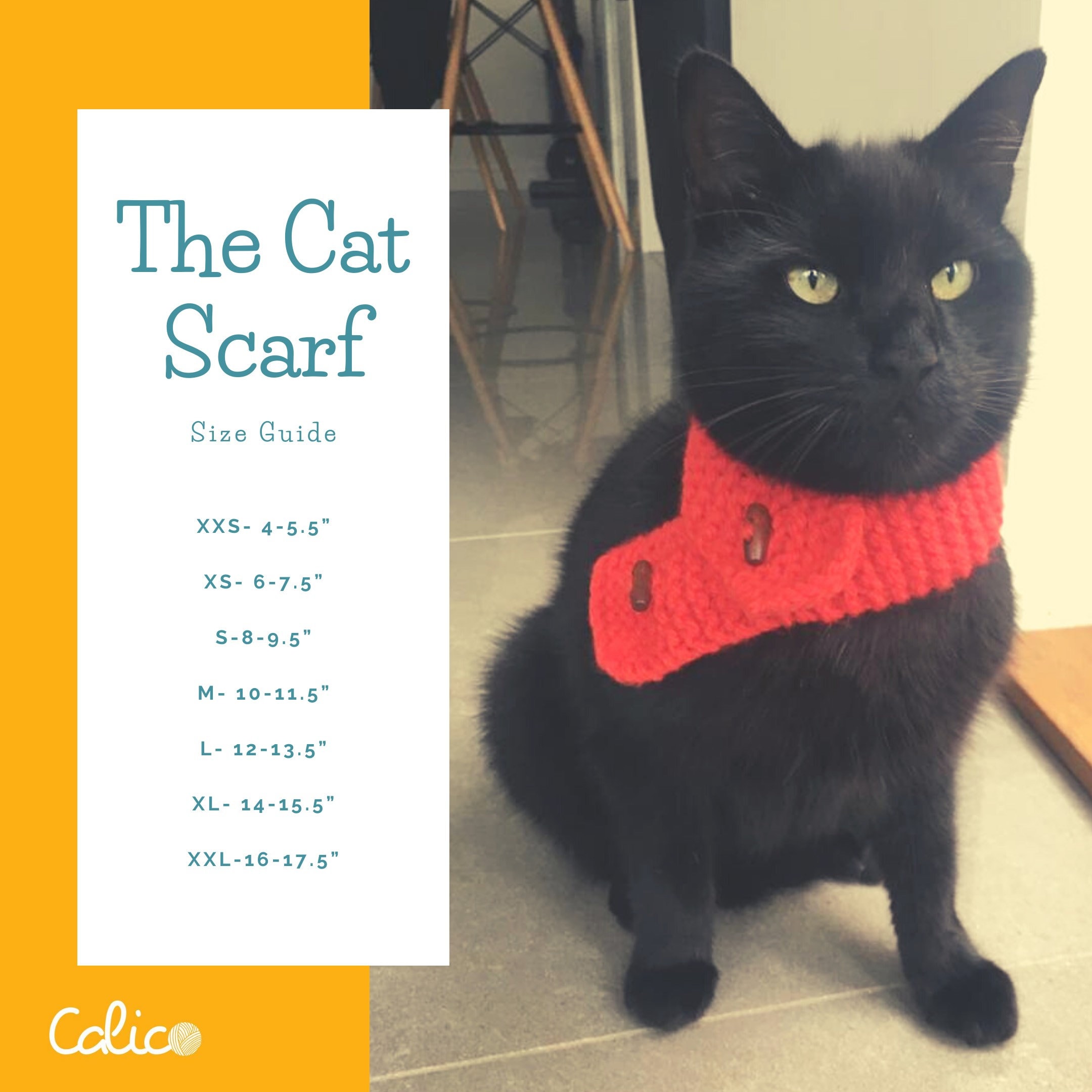 The Hand Knitted Toggle Cat Scarf - Etsy UK