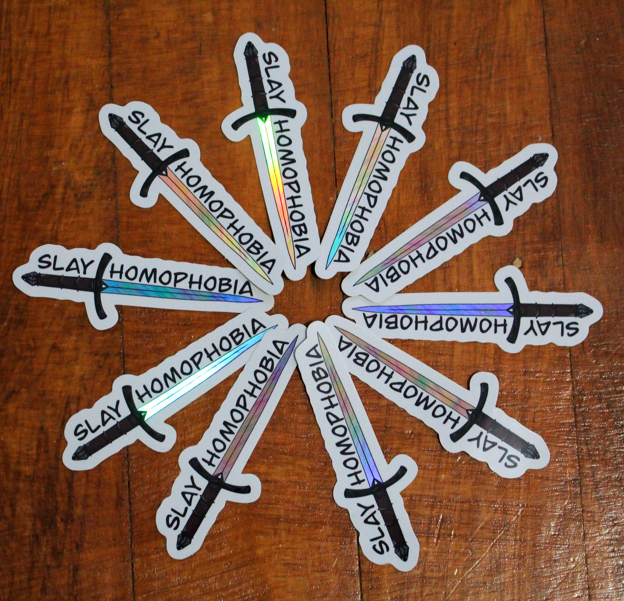 Slay Homophobia Sticker - Etsy