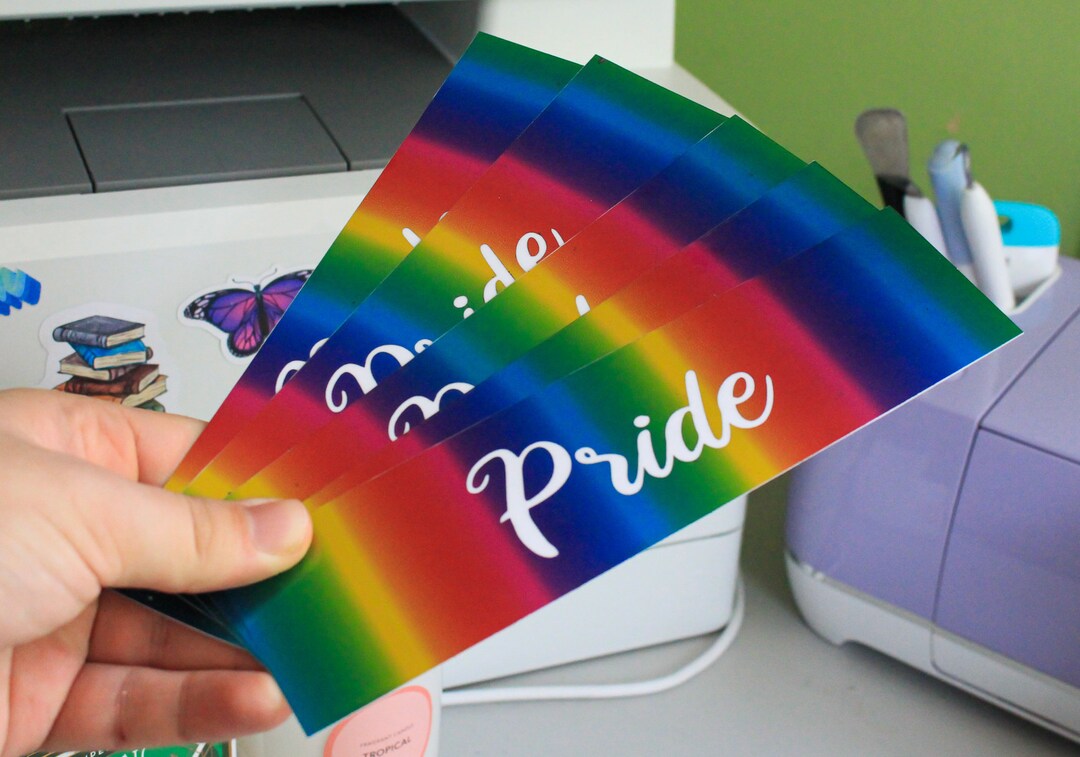LGBT Pride Bookmark - Rainbow Foiling - Etsy