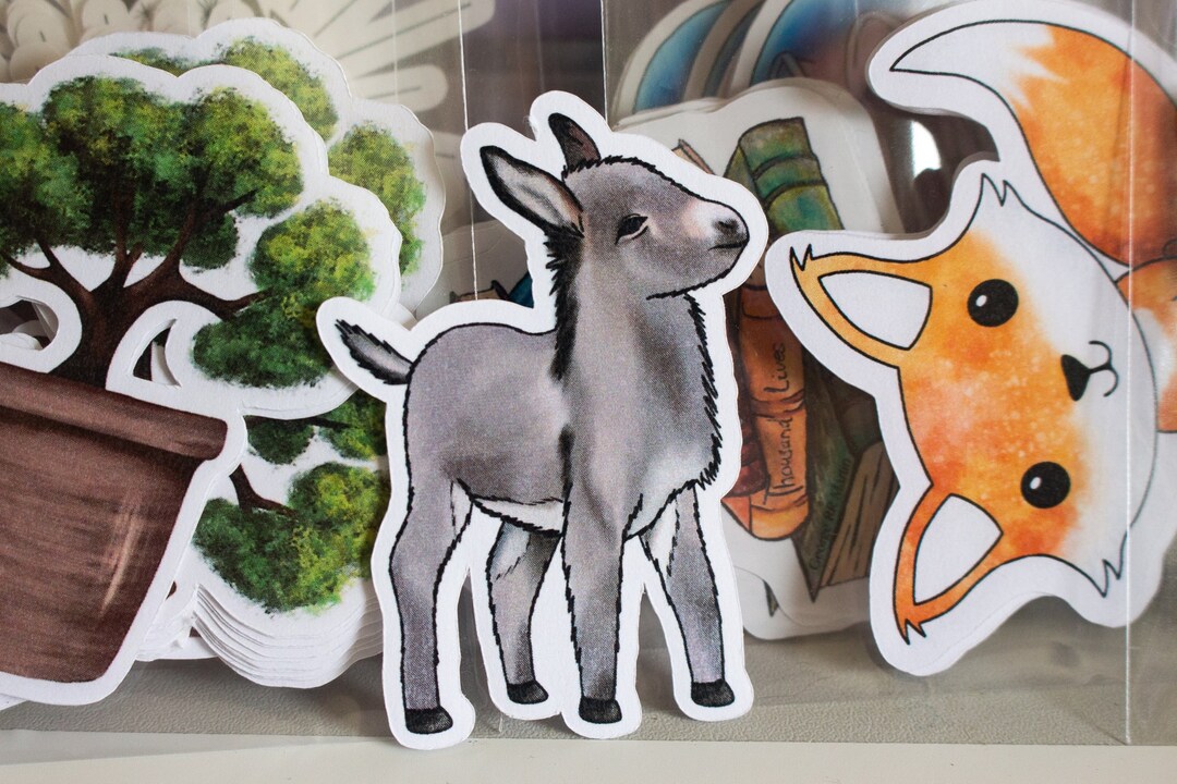 Baby Donkey Sticker - Etsy