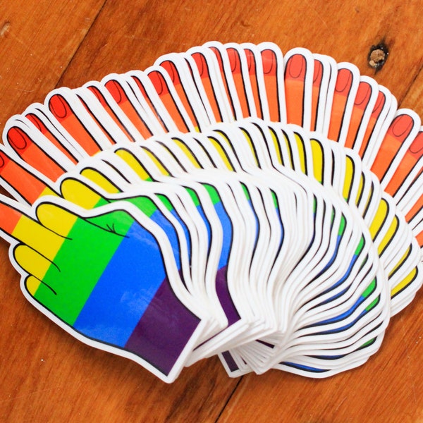 Middle Finger Flag Decals - Etsy