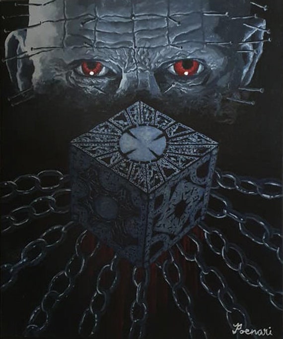 Oil Painting Hellraiser Pinhead Horror Art Dark Art - Etsy