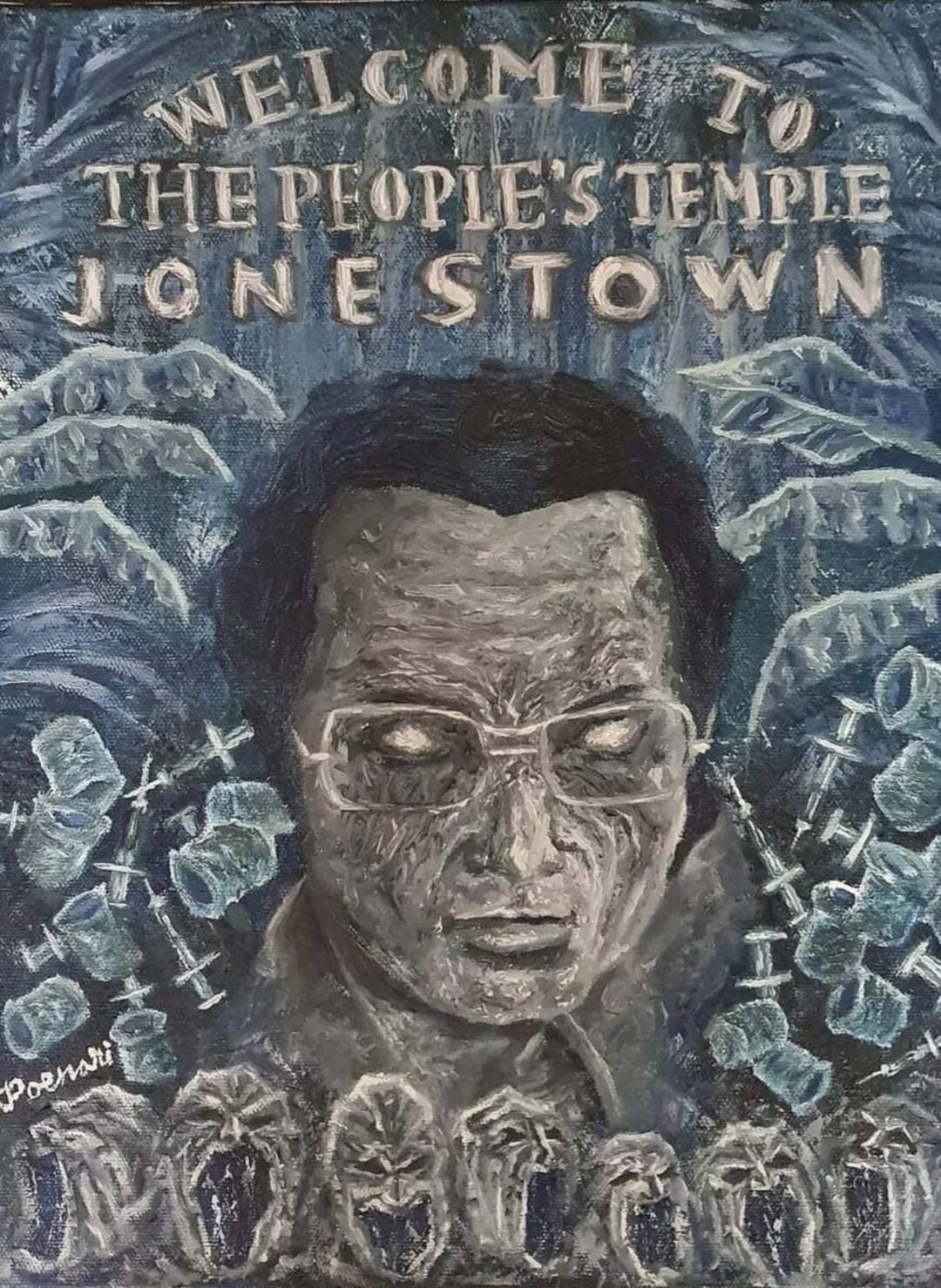 Oil Painting Jonestown Jim Jones People's Temple Cult - Etsy