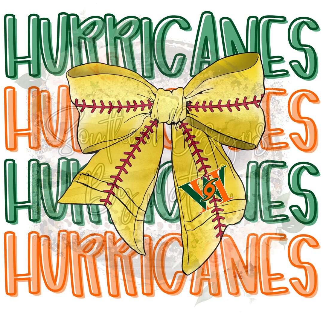 WH Hurricanes Softball Bow PNG, Digital Download PNG, - Etsy