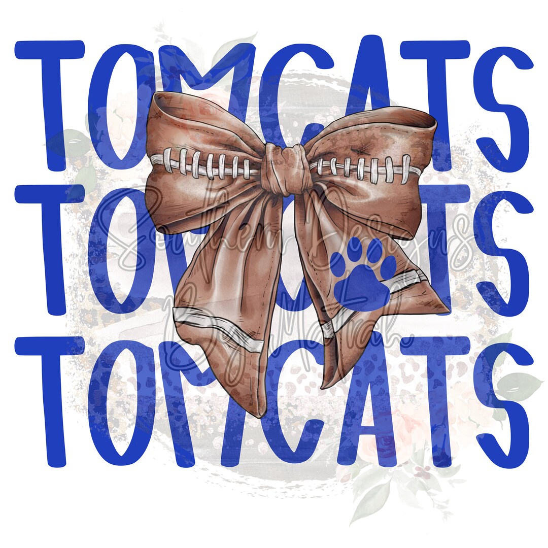 Stone County Tomcats Bow PNG, Digital Download, School Spirit, Paw ...