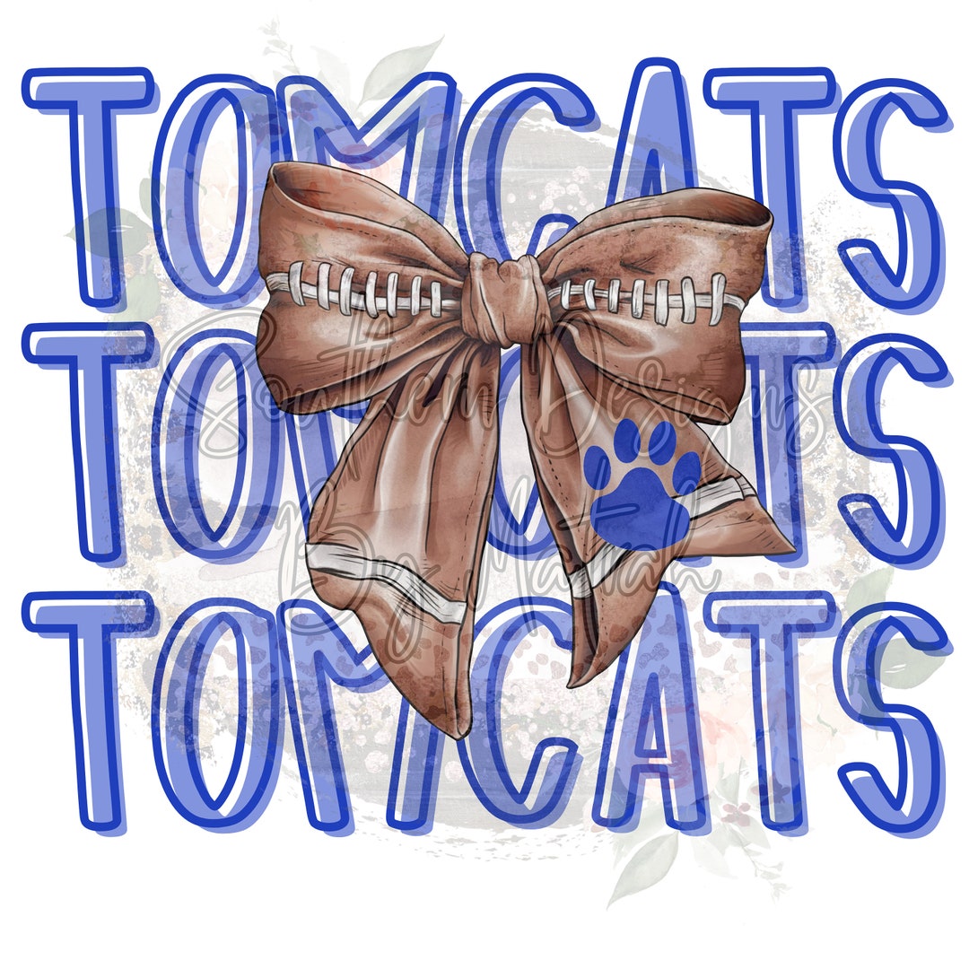 Stone County Tomcats Bow PNG, Digital Download, School Spirit, Paw ...