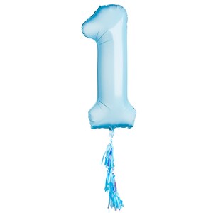 Baby Blue Number 1 Balloon - Etsy