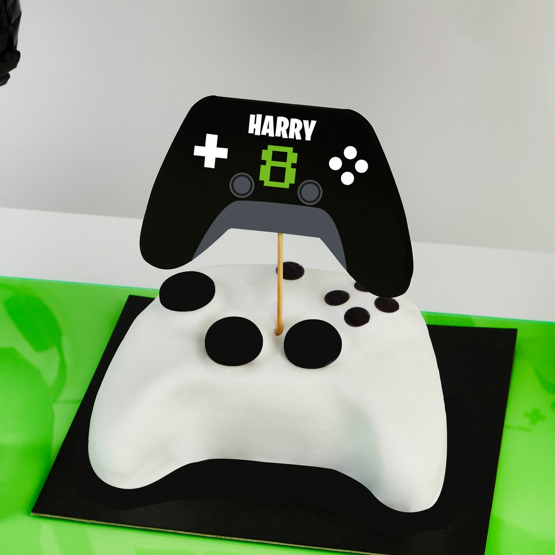 Game Controller Cake Topper & X2 Sticker Sheets - Etsy