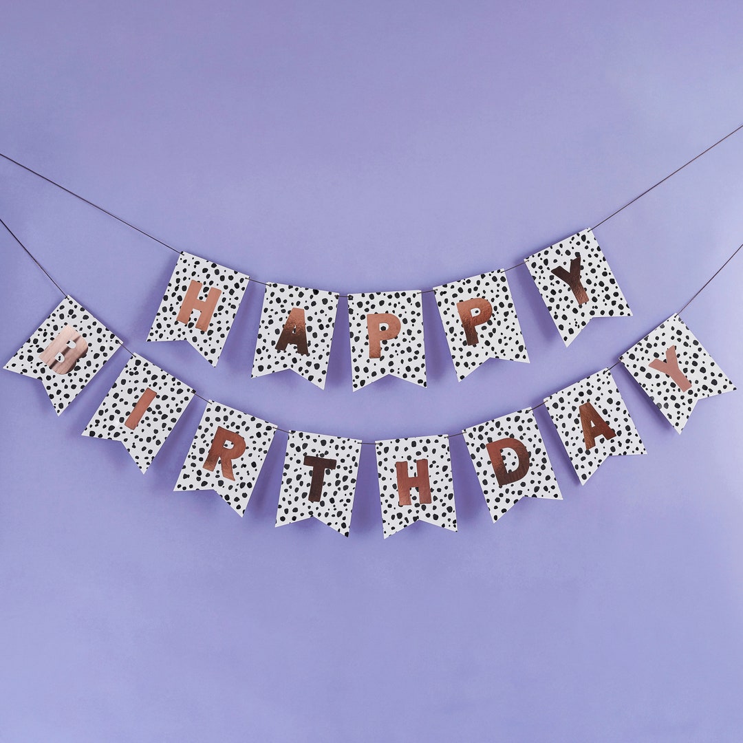 Dalmatian 'happy Birthday' Banner 2m - Etsy