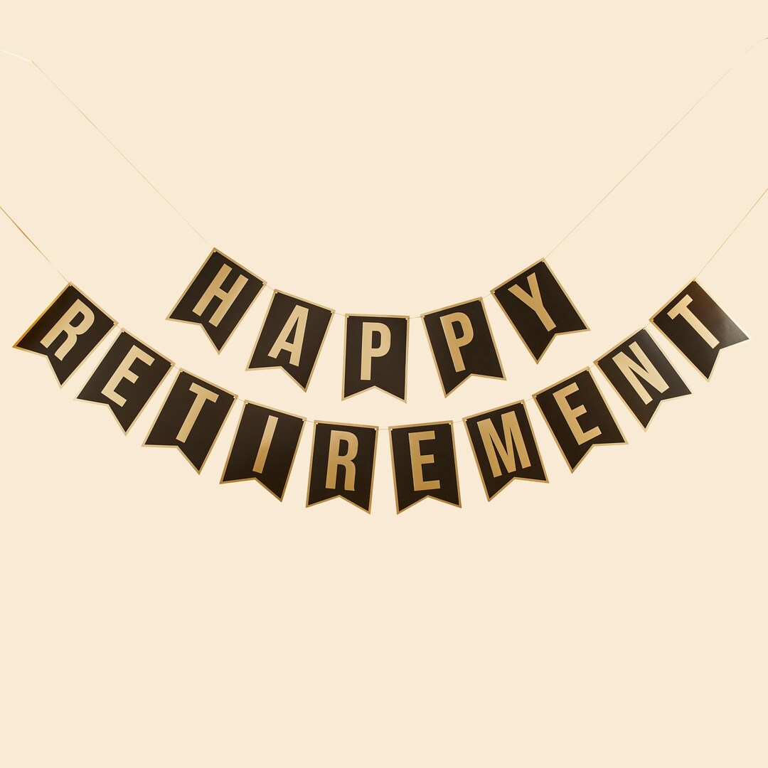 Happy Retirement Banner X2 2m - Etsy