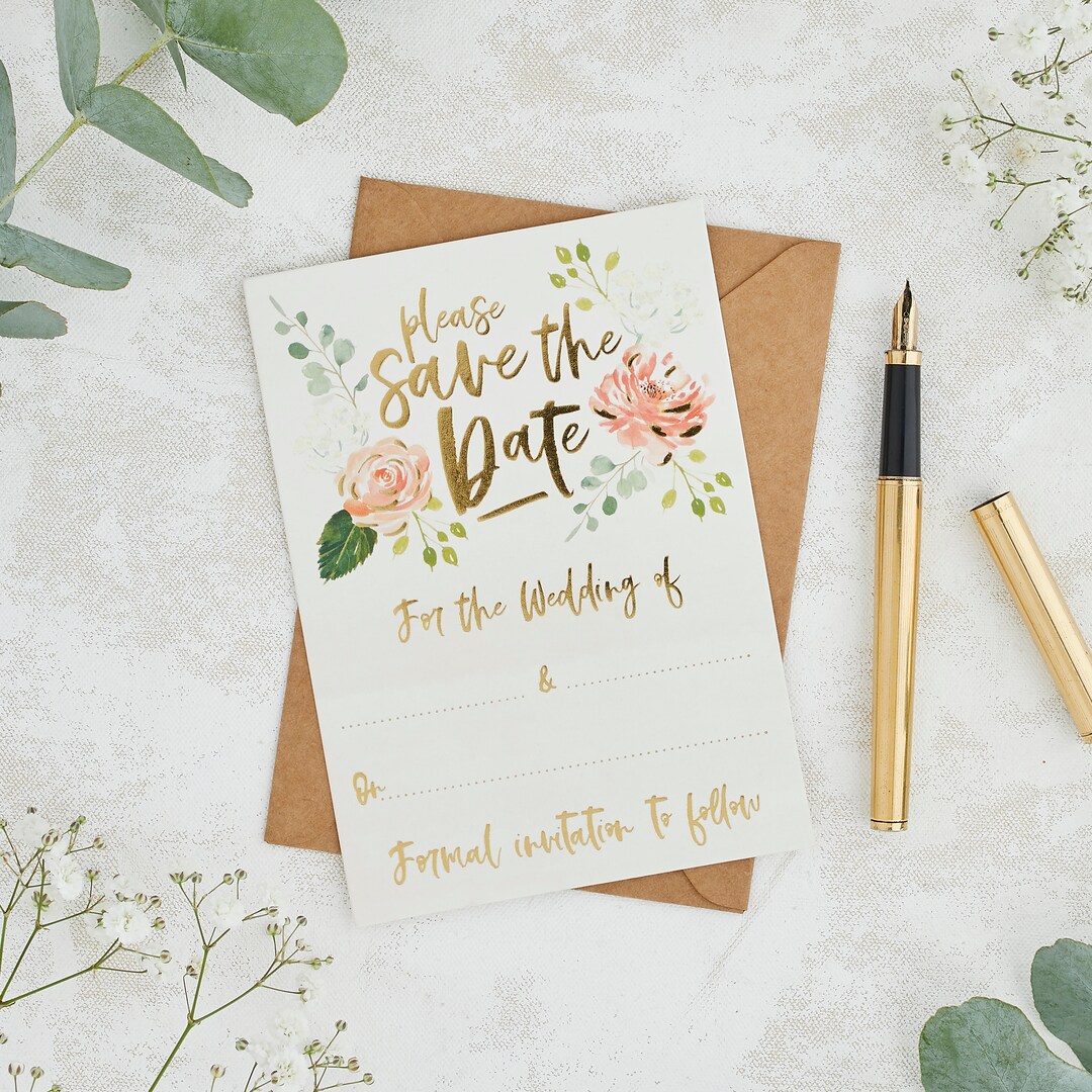 Save the Date & Envelopes 25 Pack - Etsy Australia