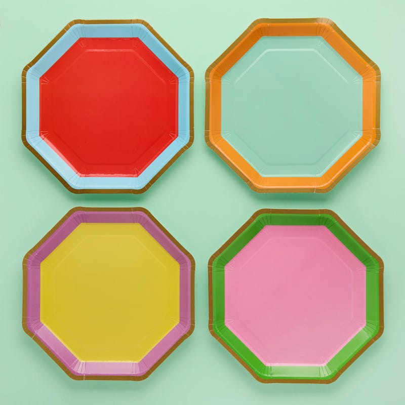 Colorful Paper Plate - Etsy UK