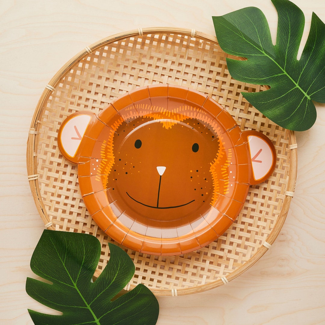 8 Snappy Birthday Cheeky Monkey Paper Plates - Etsy