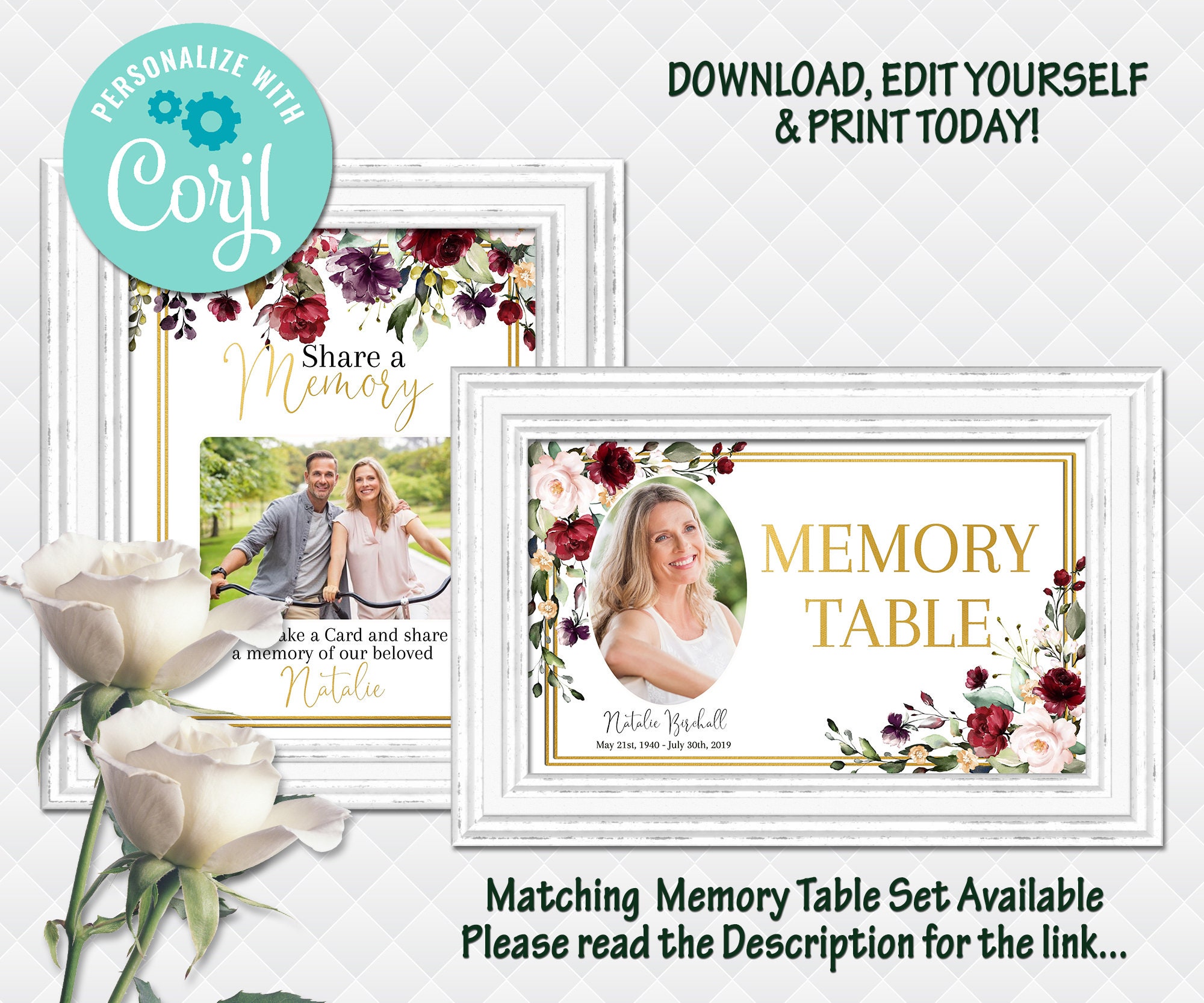 Funeral Program Memorial Service Program Celebration of Life Obituary ...