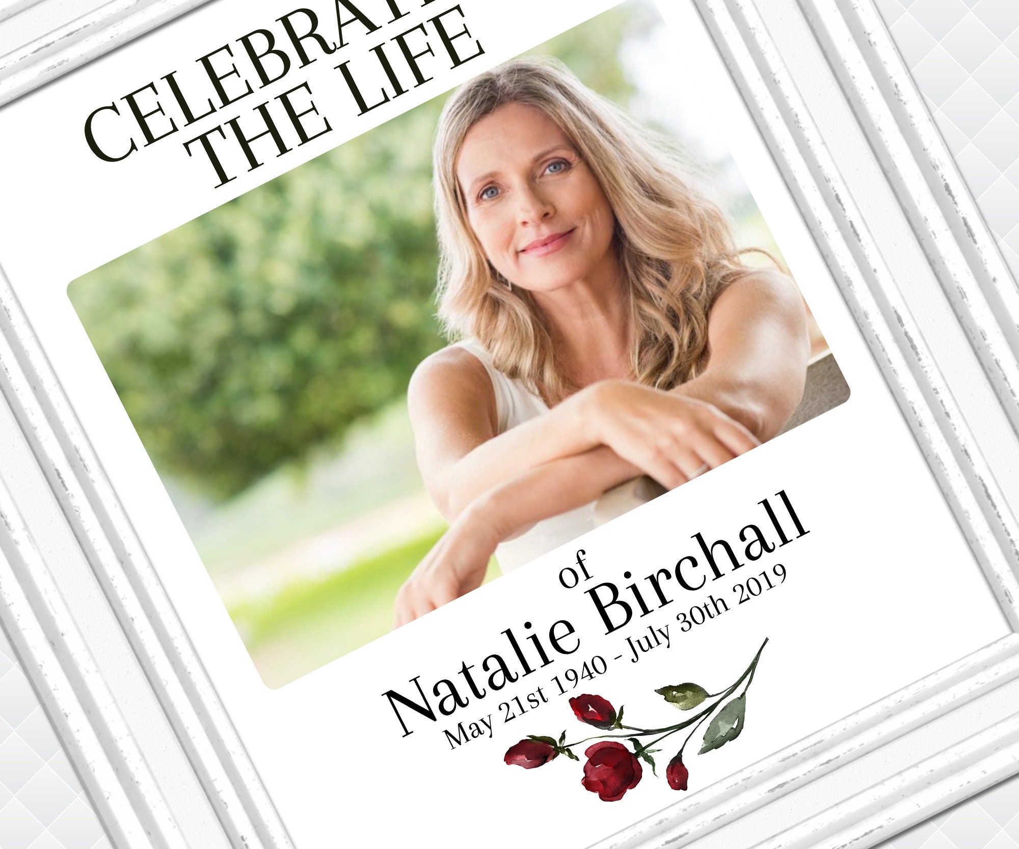 Funeral Welcome Sing Memorial Service Photo Template Celebration of ...