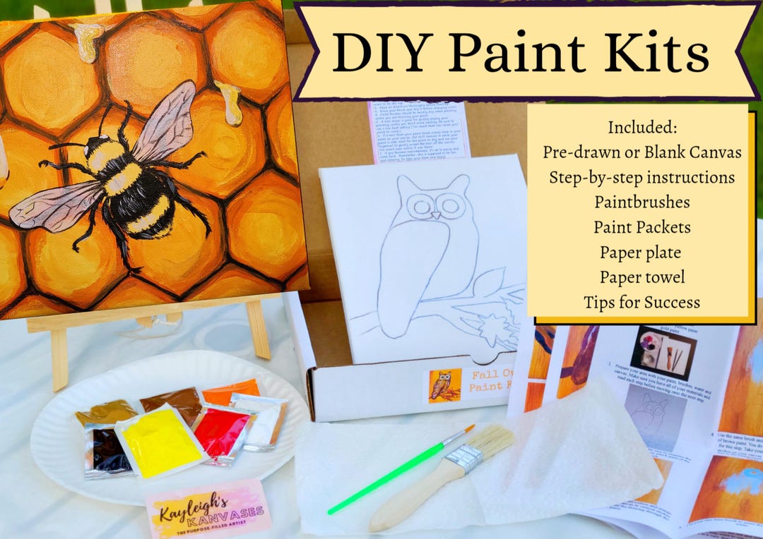 Animal/insect Paint Kit, DIY Paint Party, Paint N Sip, Painting ...
