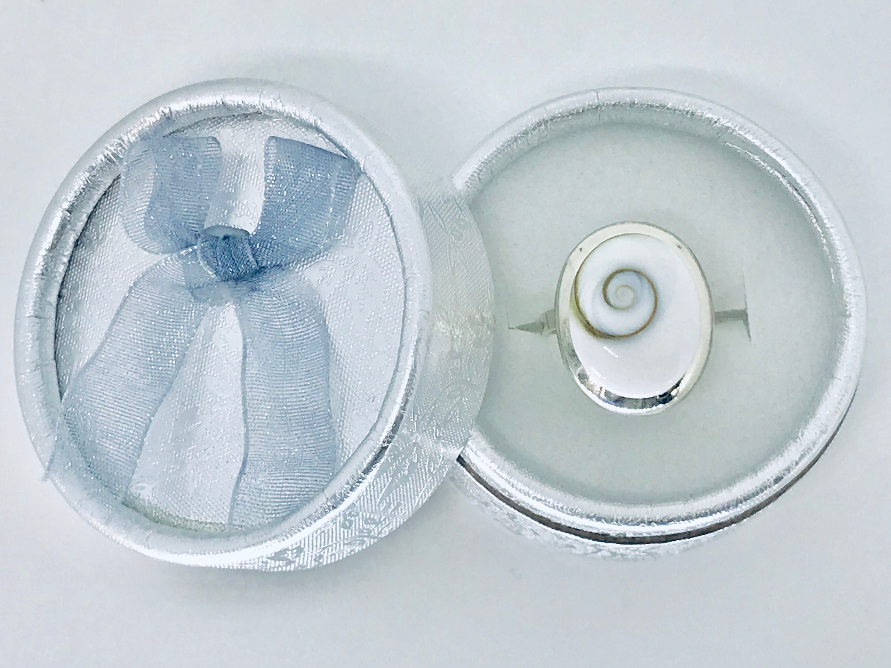 Shiva Eye Ring, Sea Shell Ring, Natural Stone Ring, Gift for Her ...