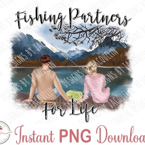 Personalized Couple, Fishing Couples for Life, Wedding, Shower ...