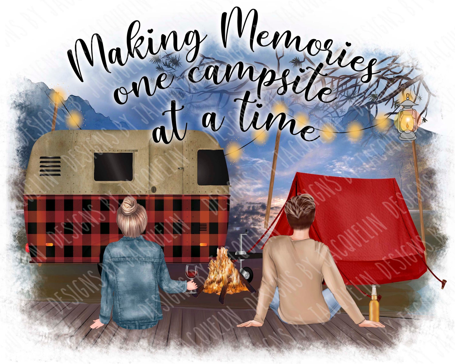 Camping Making Memories One Campsite at a Time, Best Friends, Bridal ...