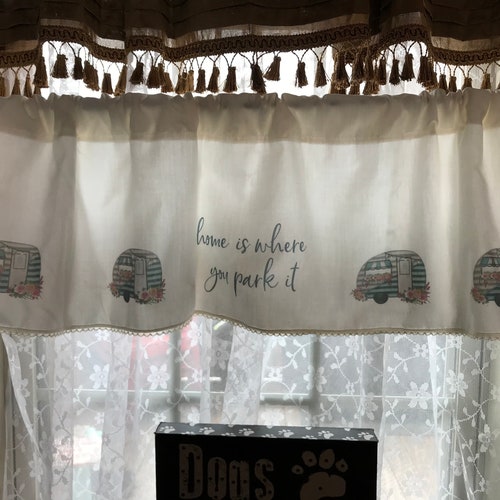 Vintage Camper Window Valance - Etsy