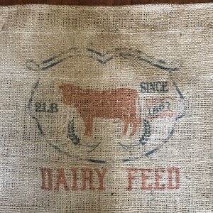 Farmhouse Style, Shabby, Burlap Sack, Farm, Dairy Cow, Cow, Feed Sack ...