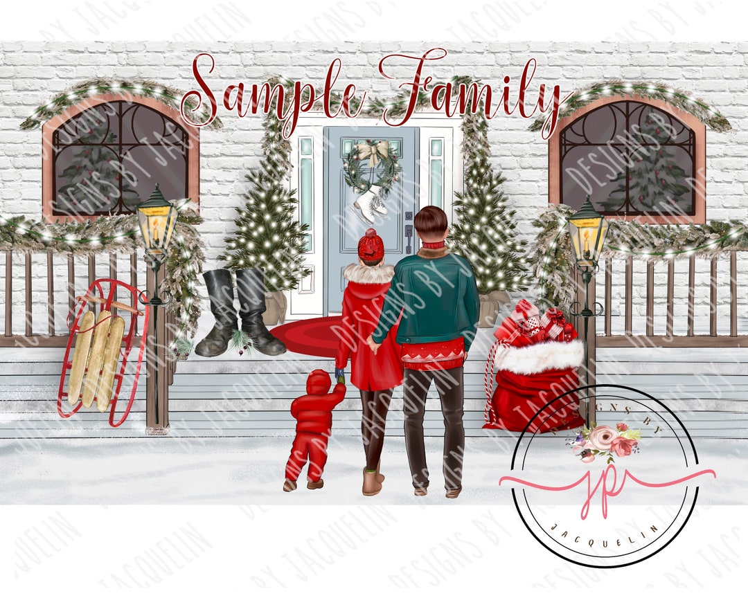 Ready to Personalize Front Porch Christmas Scene Maker - Just Add ...