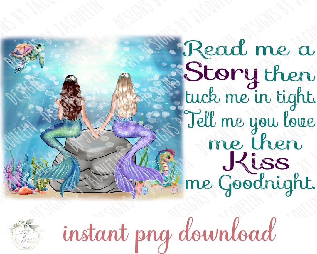 Mermaid, Read Me a Story, Tuck Me In, Kiss Me Goodnight, Reading Pillow ...