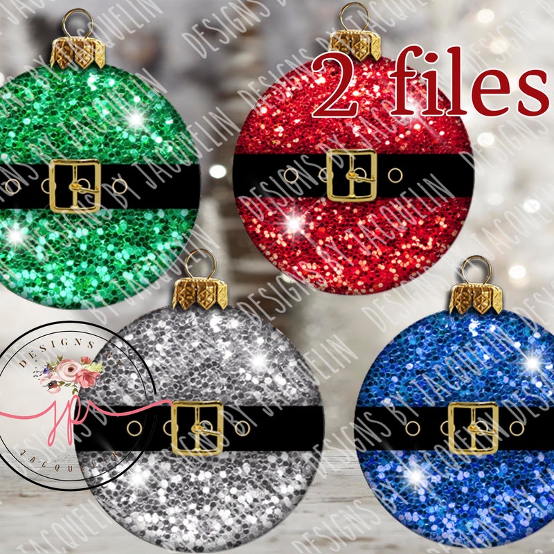 Glitter Ball Ornaments - Etsy