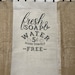 Farmhouse Style, Shabby, Burlap Sack, Farm, Bathroom Curtain, Feed Sack ...