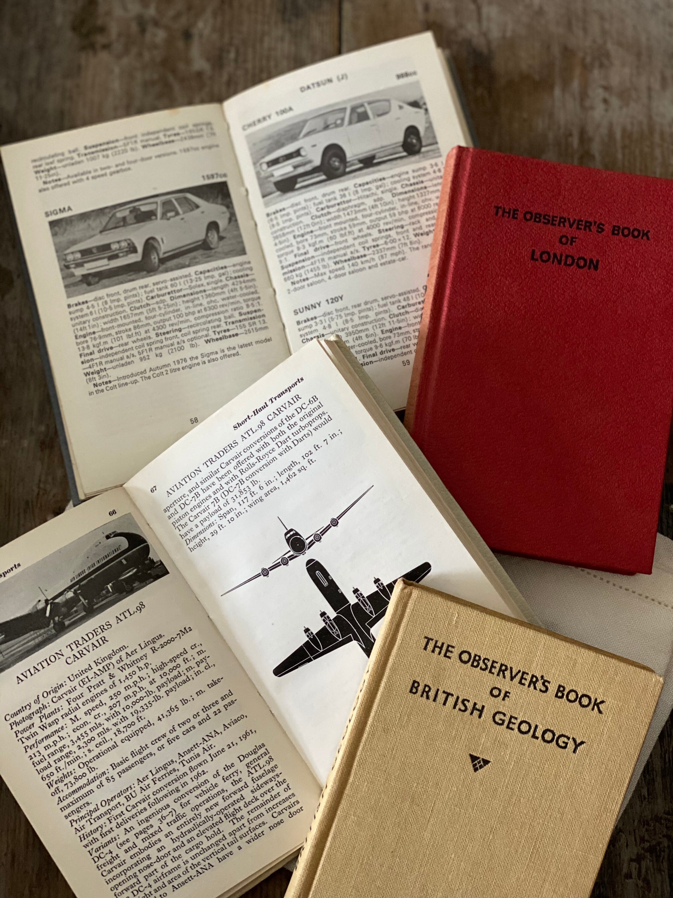 Collection of 4 Vintage Observer Books / Vintage Reference Books ...