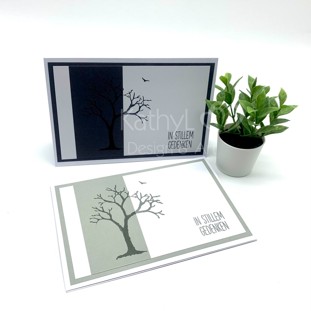 Mourning Card/ Condolence Card "tree" - Etsy