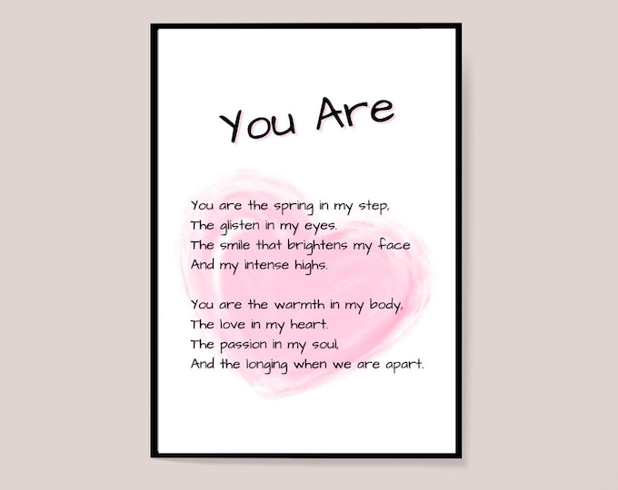 Love Is... Original Poetry A4 & A3 (INSTANT Digital Download) PRINTABLE ...