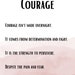 2 X A5 Poem Wall Art Digital Download - Intuition & Courage - Poem ...