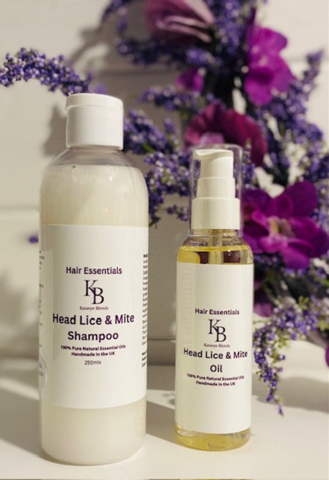 Head Lice and Mite Oil & Head Lice and Mite Hair Shampoo Set. Natural ...