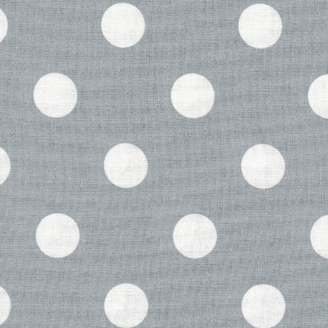Oilcloth AU Maison dusty Blue Giant Dots Oilcloth, Large White Dots on ...