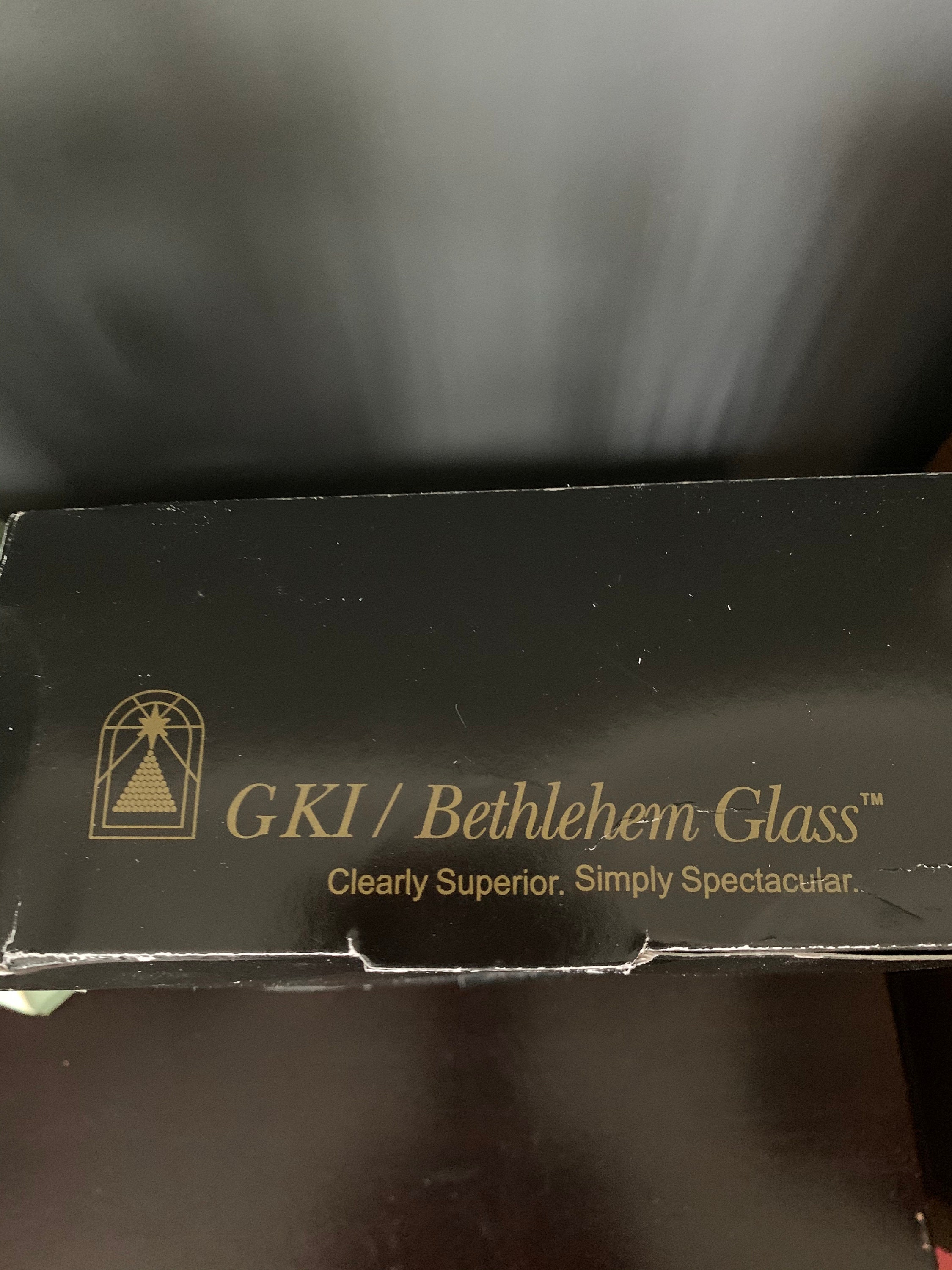 Vintage GKI/ Bethlehem Glass Christmas tree ornaments Clearly | Etsy