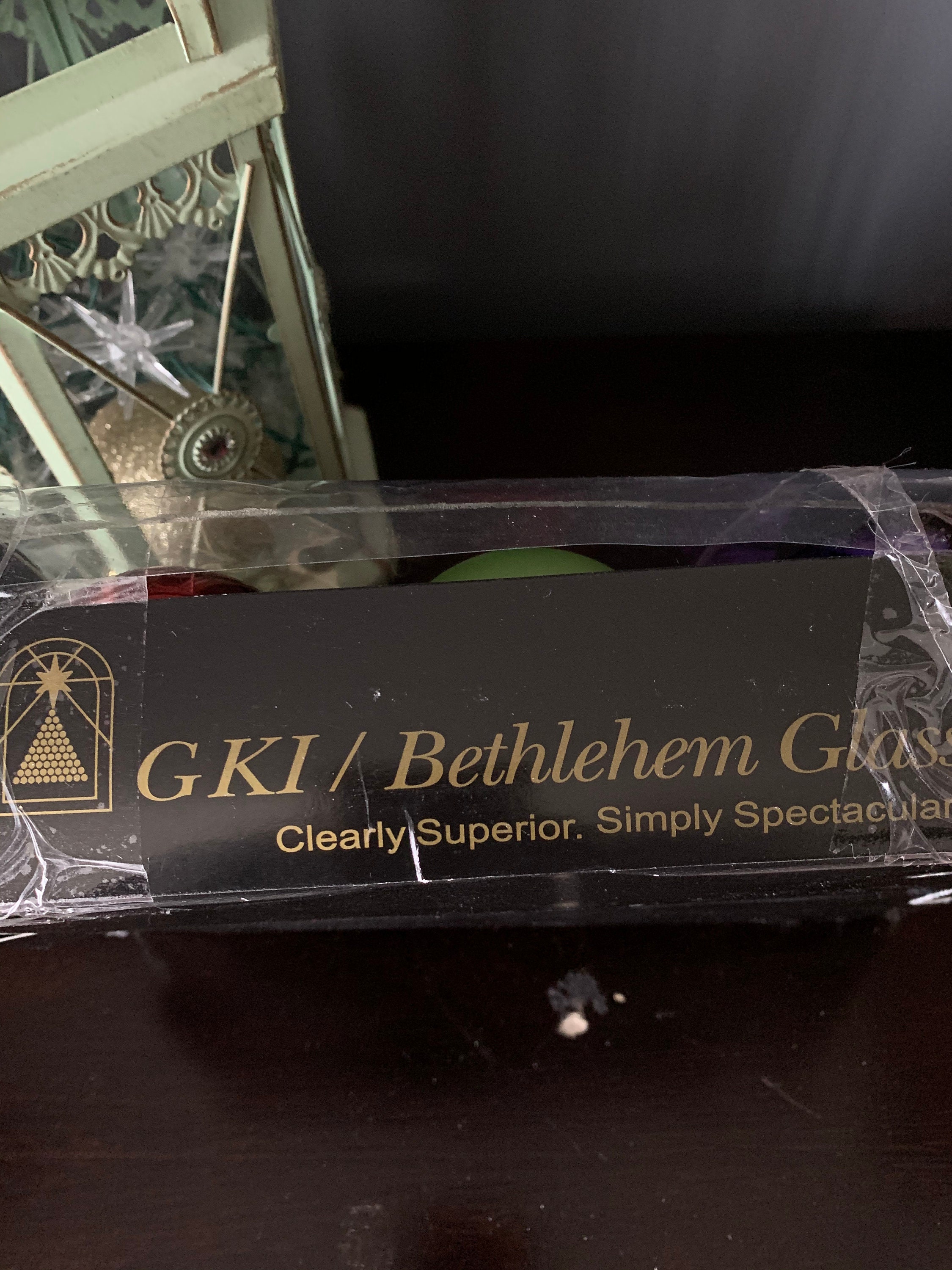 Vintage GKI/ Bethlehem Glass Christmas tree ornaments Clearly | Etsy