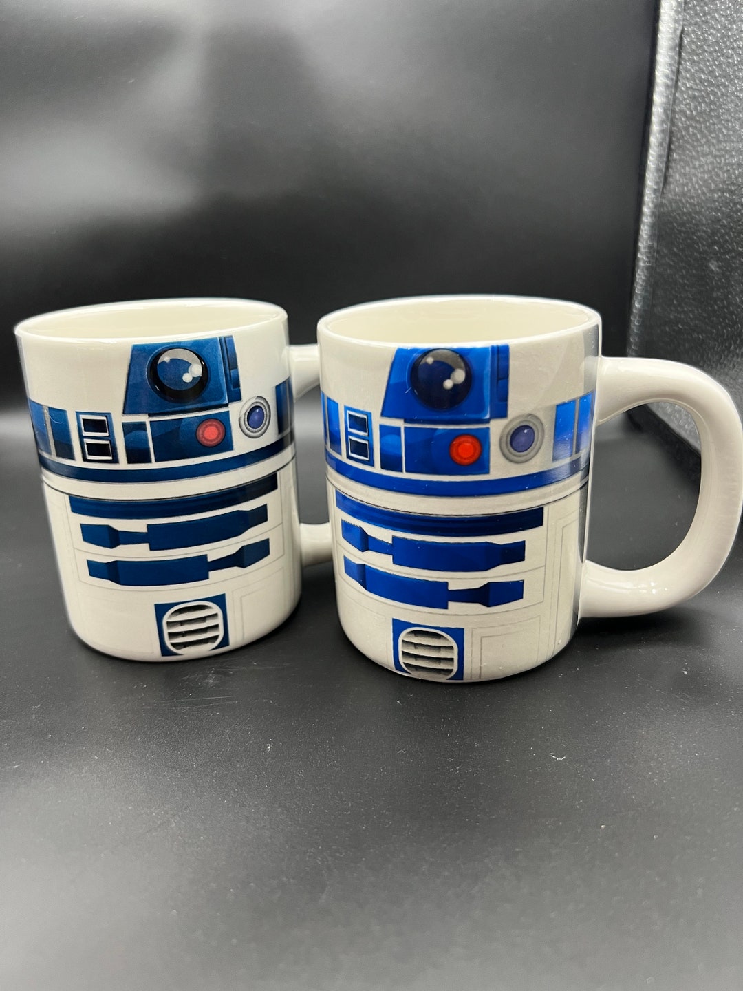 Set of 2 Super Cute R2-D2 R2D2 Mugs, Lucas Film Ltd., Droid Mugs, R2D2 ...