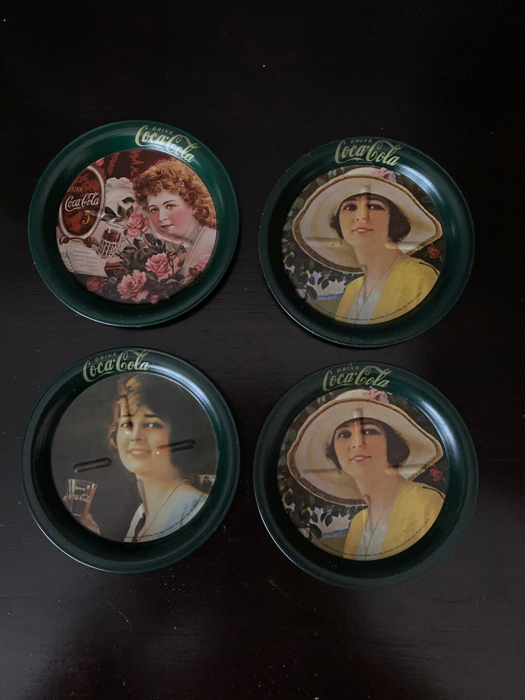 Vintage Coca Cola Coasters 1983 Made in USA, Set of 3 With One the Same ...