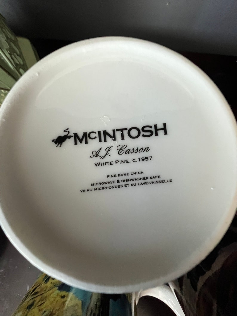 Mcintosh Group of Seven Bone China Mugs, Canadian Art, Set of 3 - Etsy