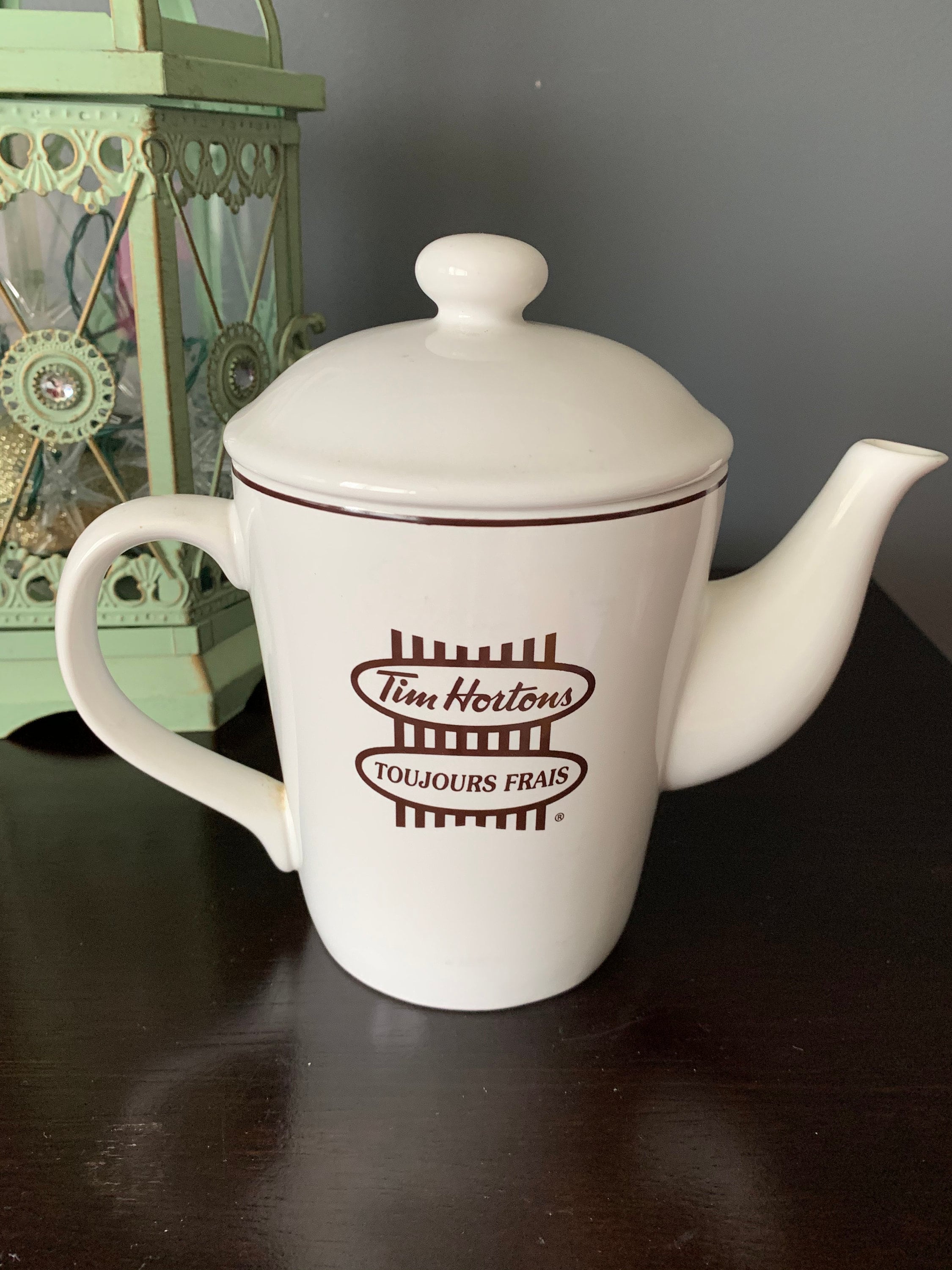 Vintage Tim Hortons 2-cup Stoneware Teapot With Lid Brown - Etsy