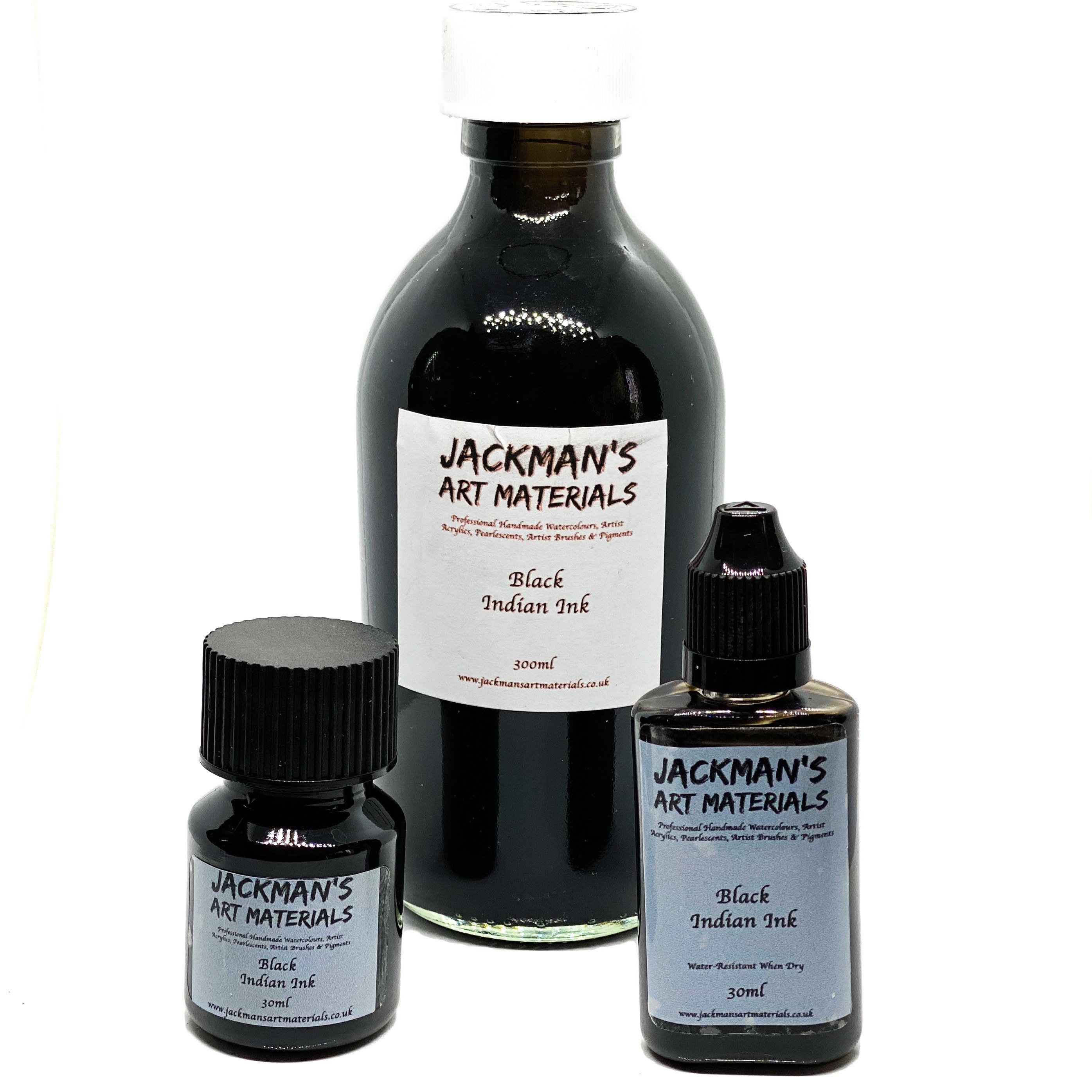 Black Indian Ink water Resistant Jackmans Art Materials - Etsy Canada