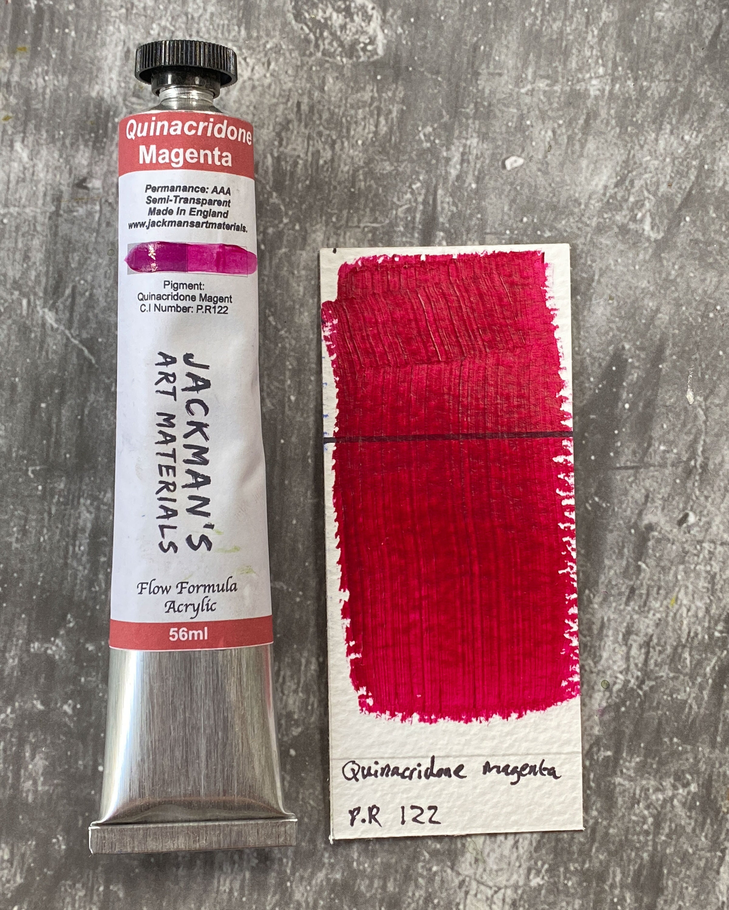 Quinacridone Magenta - Professional Handmade Artist Flow Formula ...