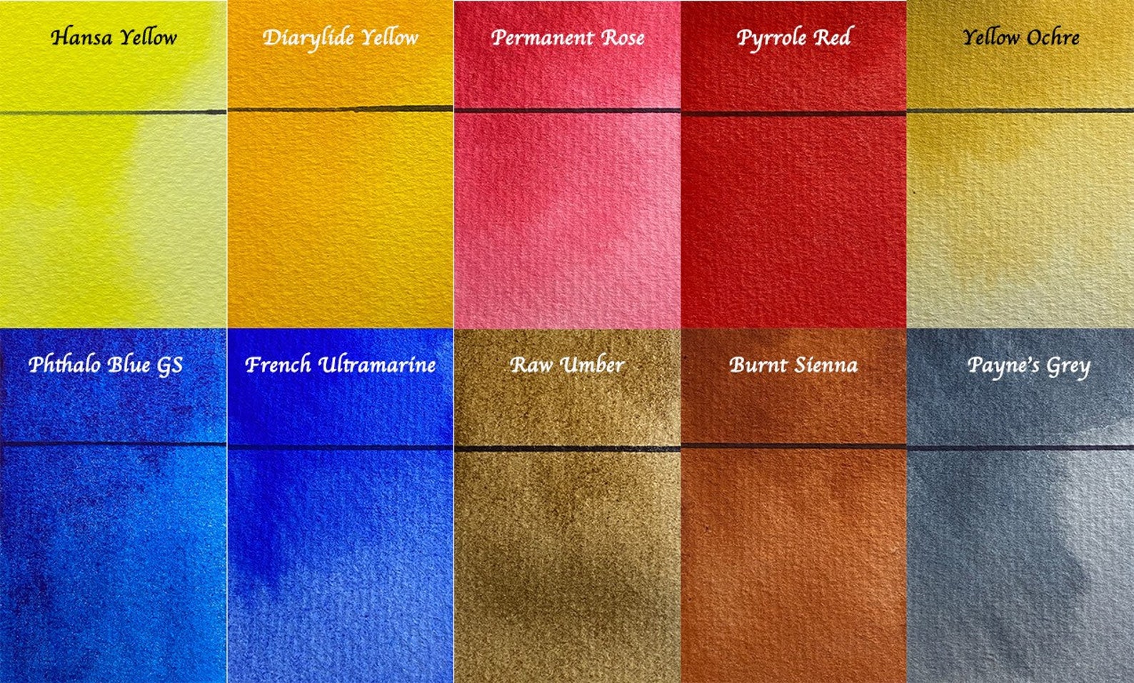 The Essentials Set Professional Handmade Watercolours - Etsy