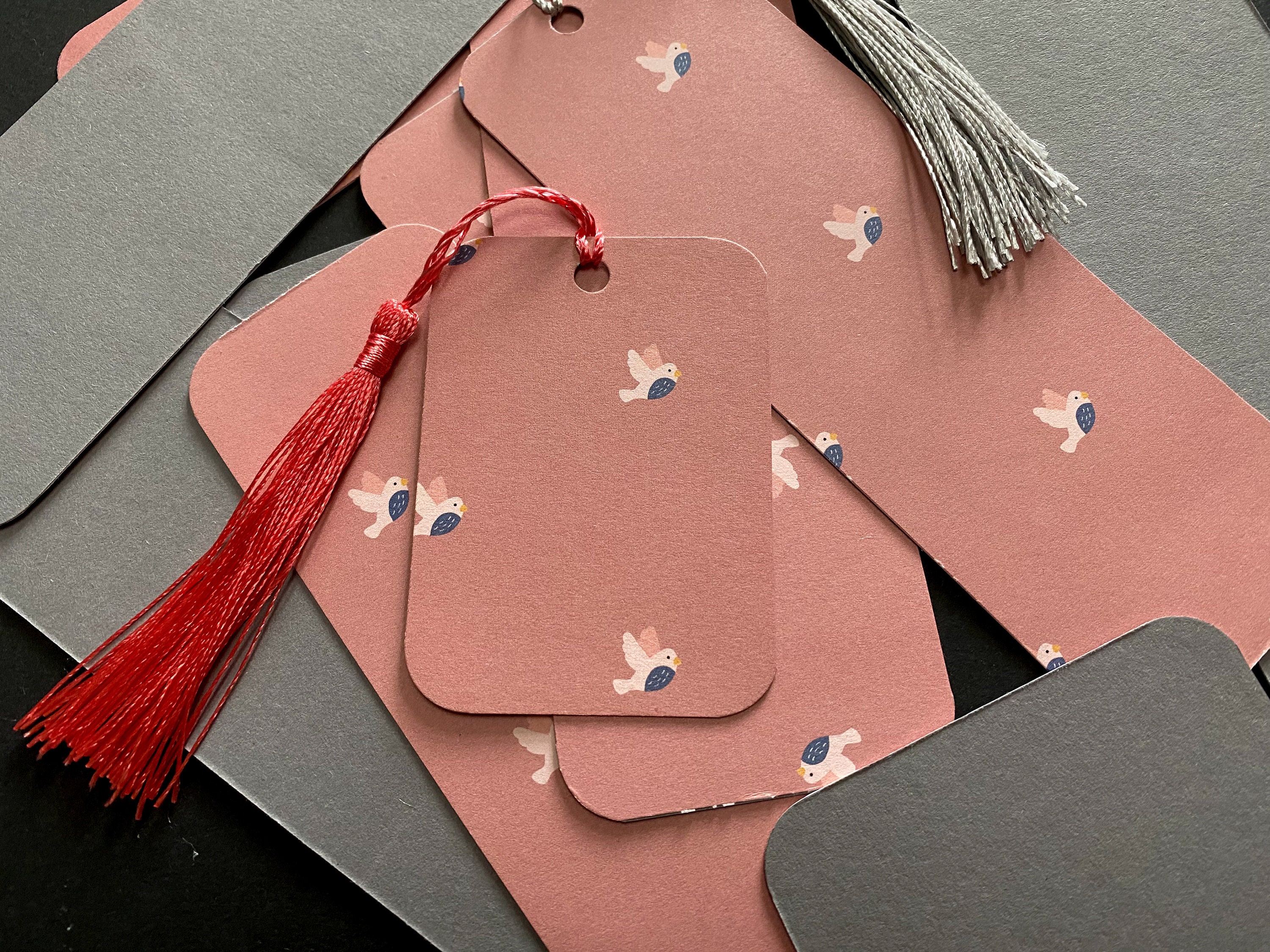 Buy Handmade Bookmarks Set of 18 Long & Small Bookmarks Tassel or ...