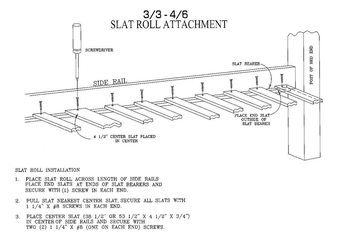 3/3 Twin Slat Roll - Etsy