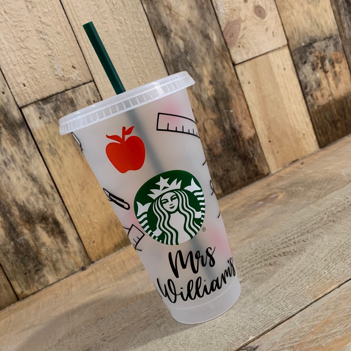 Teacher Starbucks Cold Drinks Cups - Etsy