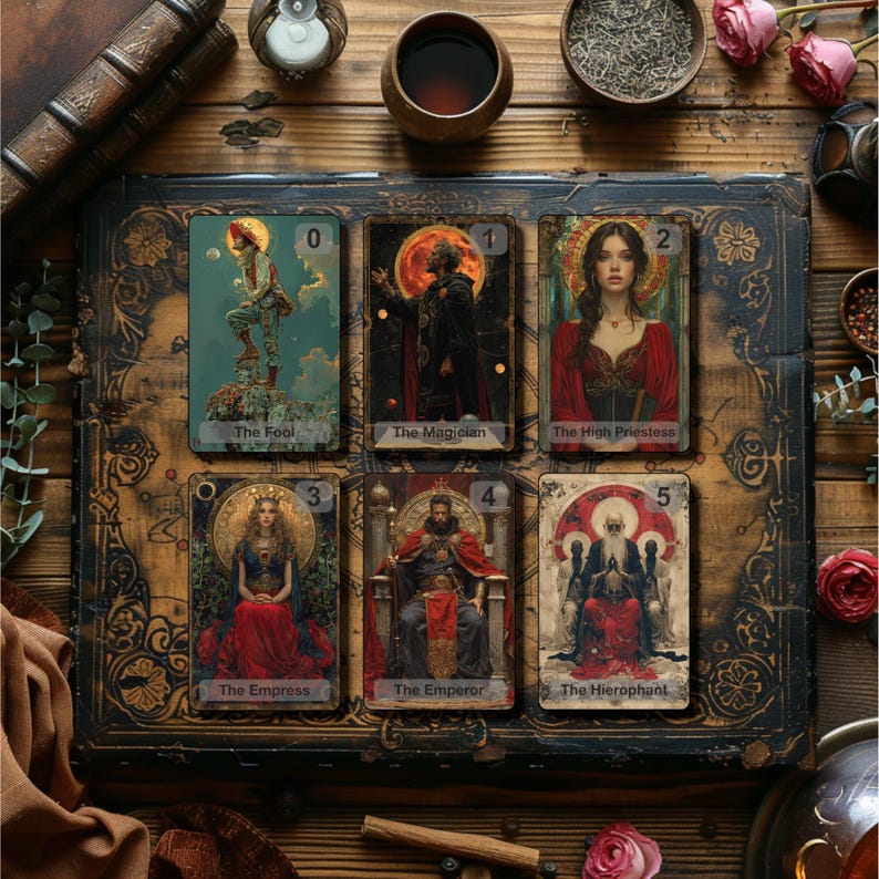 Minimalist Tarot Deck Digital Download – 78 Printable Cards – Includes ...
