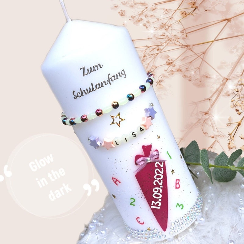 Kerze einschulung - Etsy.de