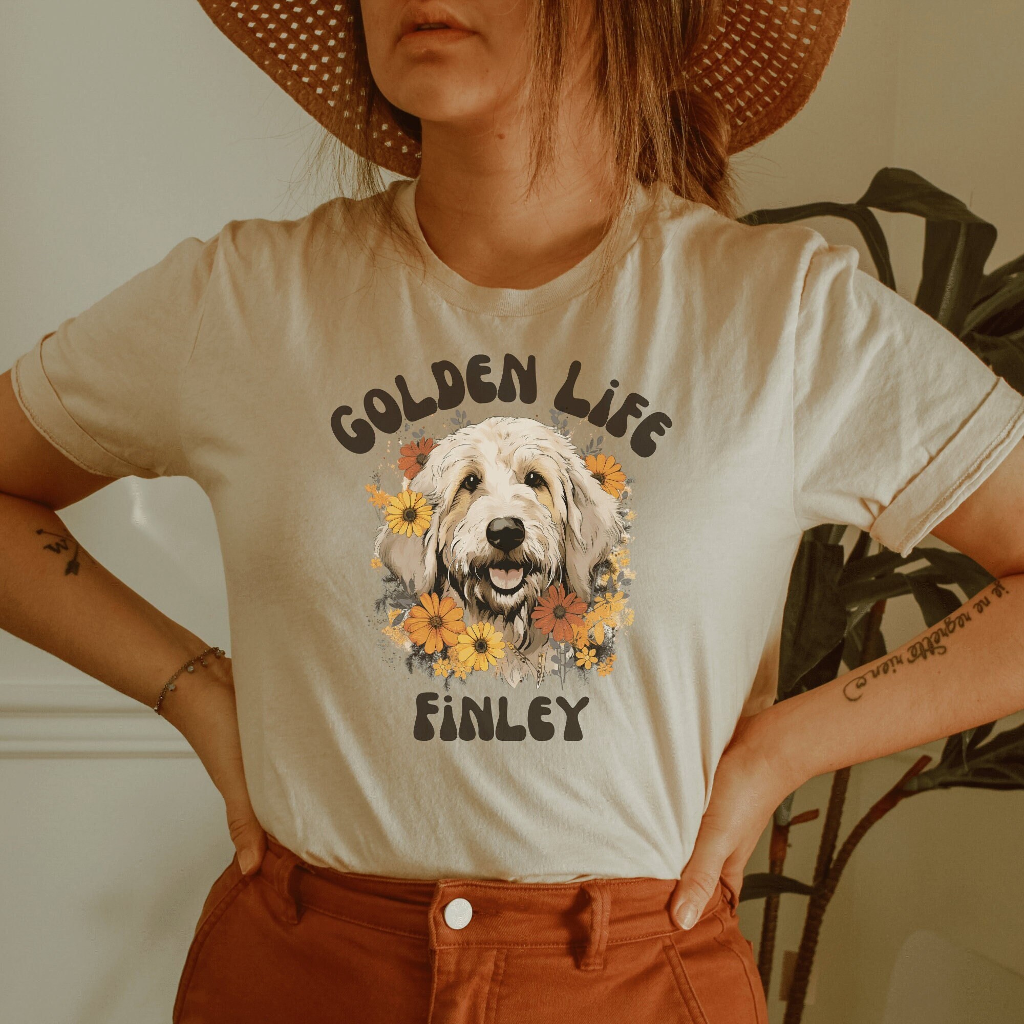 Custom Goldendoodle Shirt, Golden Doodle Tee, Cute Goldendoodle Shirt ...